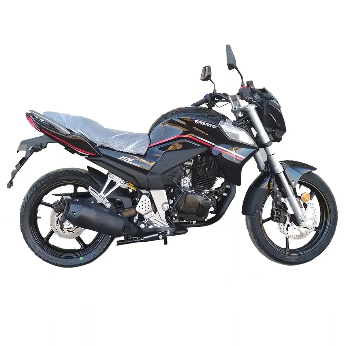 Чорний мотоцикл FT250-CKA Forte – ваш надійний партнер на дорозі